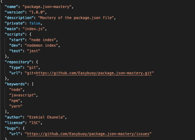 Understanding The Package json File